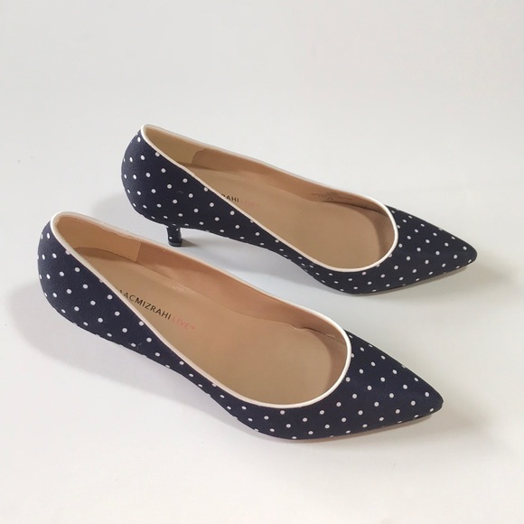 Isaac Mizrahi | Shoes | Isaac Mizrahi Live Polka Dot Pumps With Piping ...
